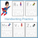 Handwriting Practice - Superhero - One Beautiful Home