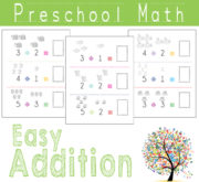 Preschool Math - Easy Addition - One Beautiful Home