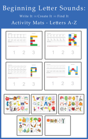 Beginning Letter Sounds- Write it, Create it, Find it! - One Beautiful Home