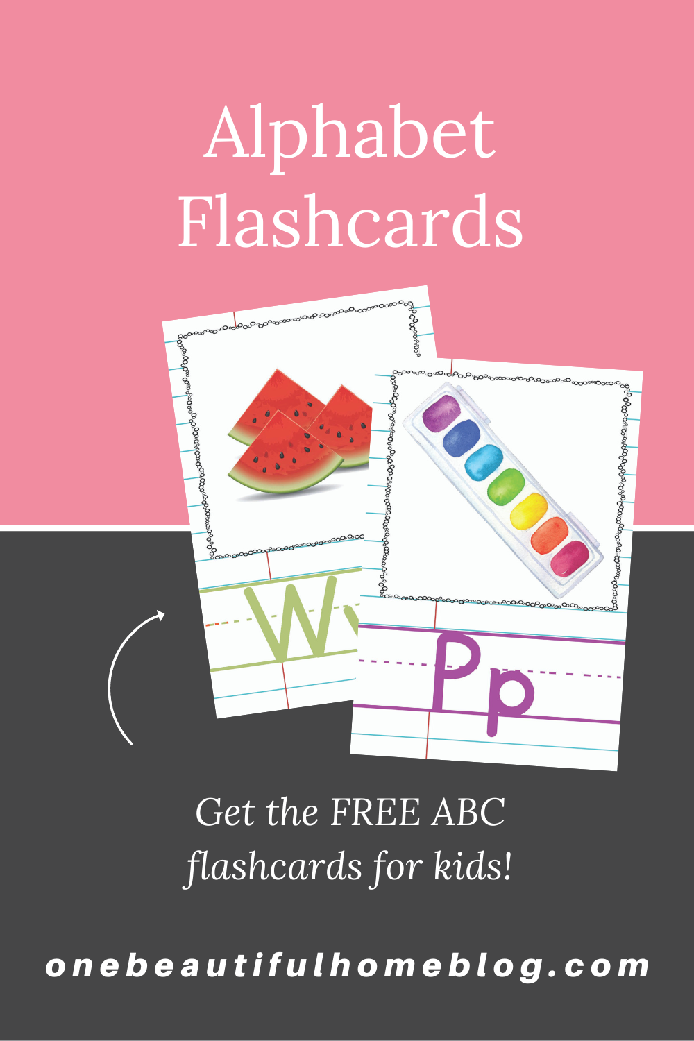 Alphabet Flashcards {ABC} - One Beautiful Home