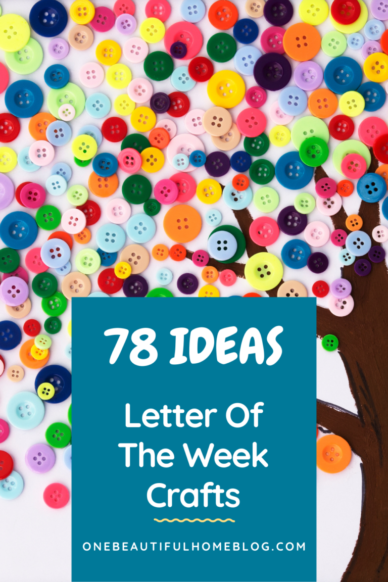 Letter of the week crafts | {78 Awesome Ideas!) - One Beautiful Home